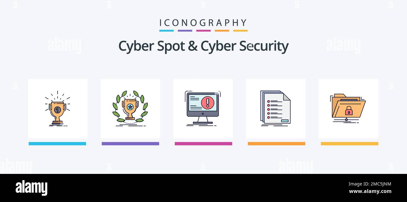 Cyber Spot And Cyber Security Line Filled 5 Icon Pack Including ... Cyber Spot And Cyber Security Line Filled 5 Icon Pack Including ...