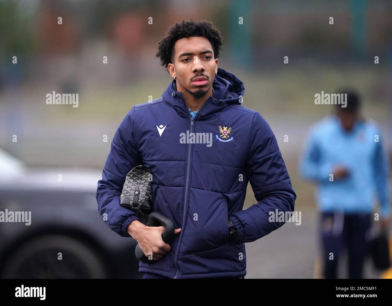 St Johnstone's Theo Bair arriving ahead of the Scottish Cup fourth ...