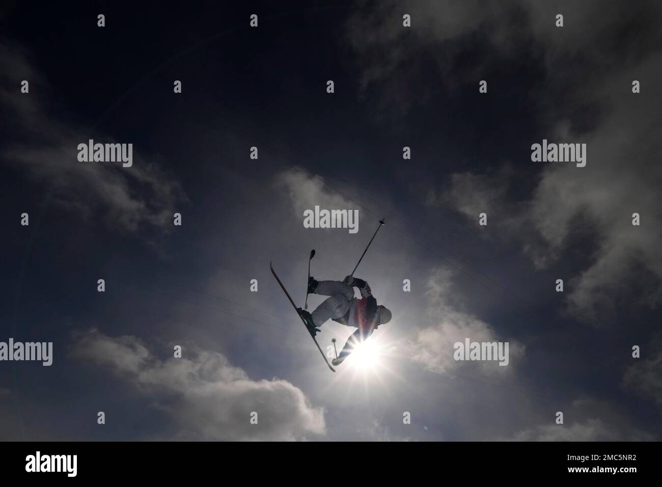 United States's Aaron Blunck competes during the men's halfpipe finals ...