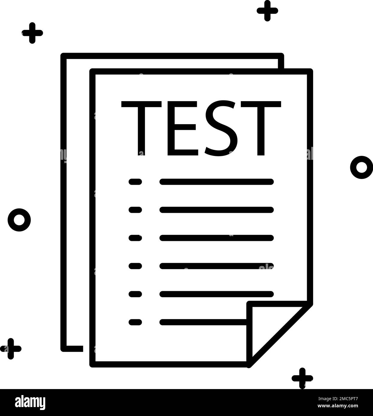 Test vector icon on transparent background. Outline Test vector icon ...