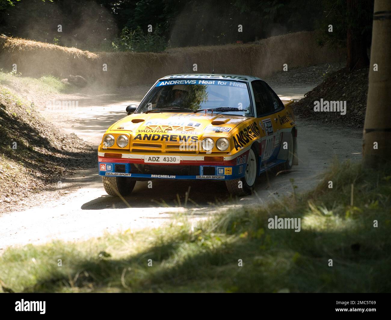 Opel Manta B 400 rally car on the rally stage at the Goodwood Festival ...