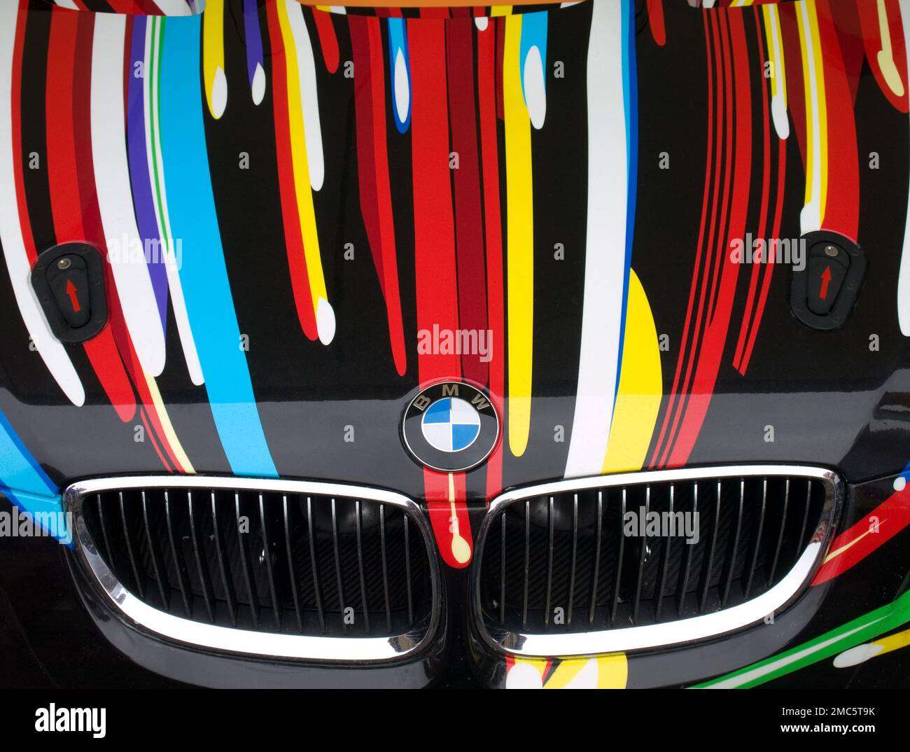 The BMW M3 GT2 art car designed by Jeff Koons Stock Photo - Alamy