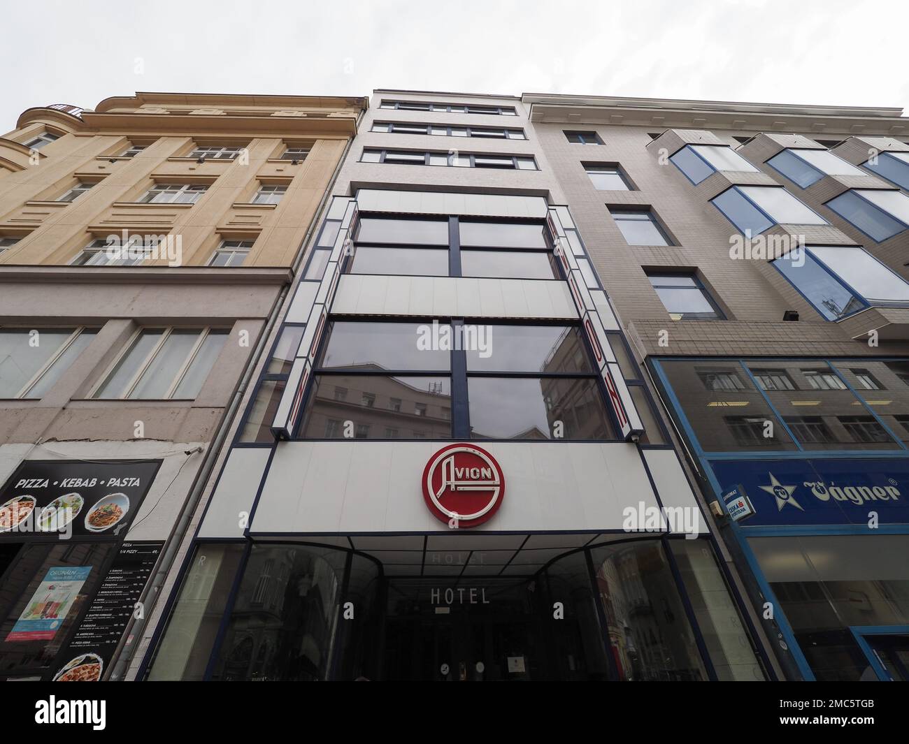 BRNO, CZECH REPUBLIC - CIRCA SEPTEMBER 2022: Hotel Avion modernist ...