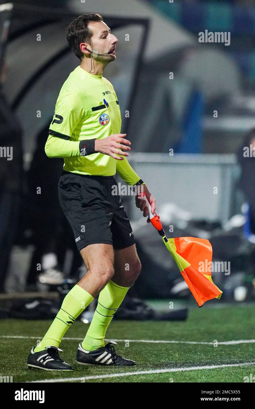 DEN BOSCH, NETHERLANDS - JANUARY 20: Assistant referee Bryan Bijnens ...