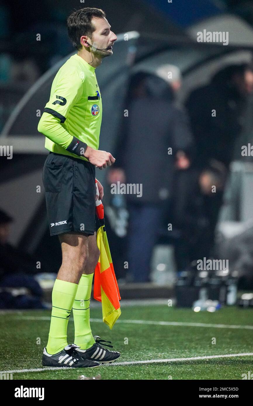 DEN BOSCH, NETHERLANDS - JANUARY 20: Assistant referee Bryan Bijnens ...