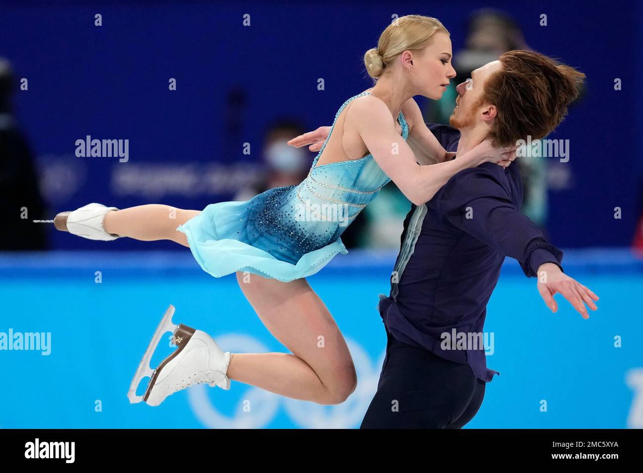 Evgenia Tarasova and Vladimir Morozov, of the Russian Olympic Committee ...