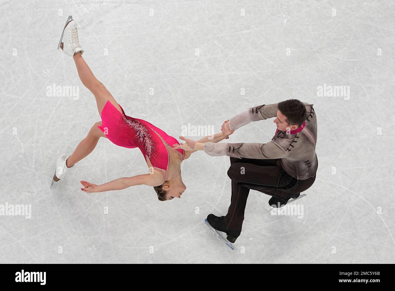 Anastasia Mishina and Aleksandr Galliamov, of the Russian Olympic ...