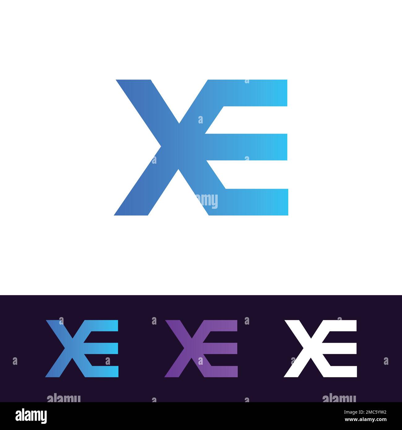 modern logo template with futuristic gradient colors and clean vector ...