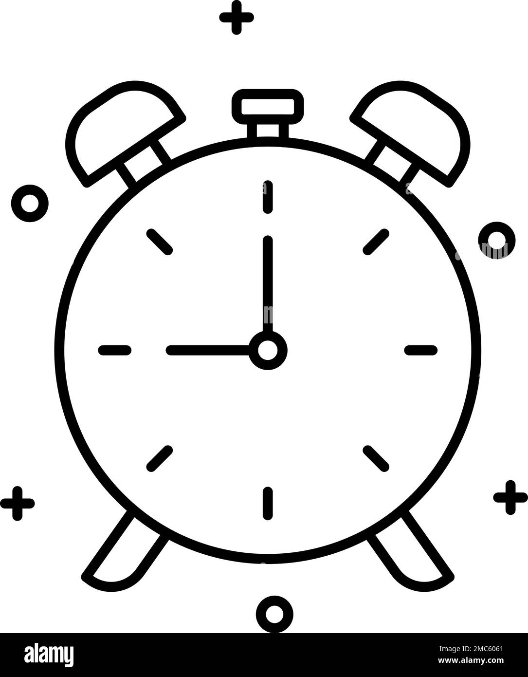 Alarm vector icon on transparent background. Outline Alarm vector icon ...