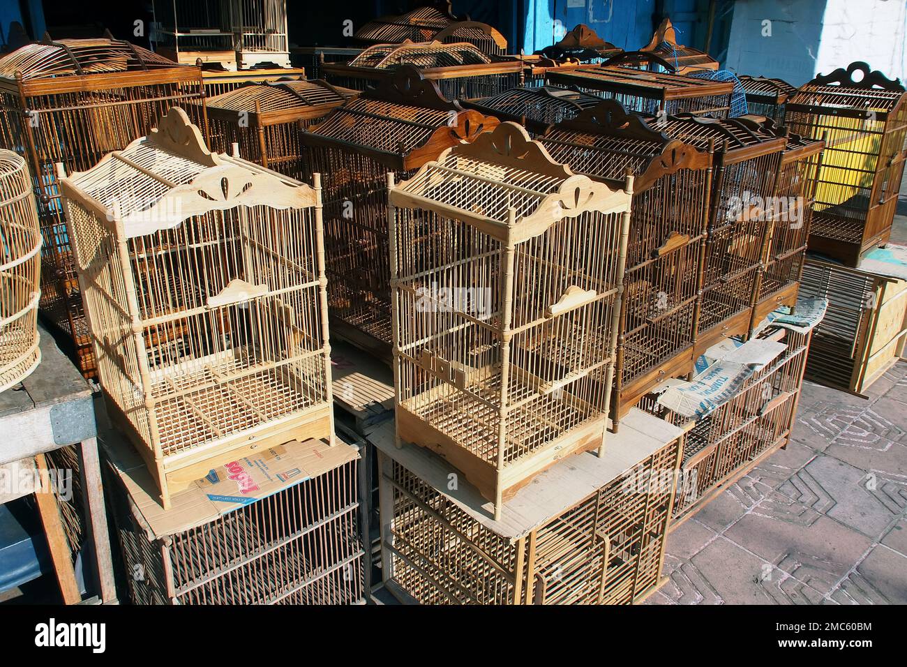 bird cages, Yogyakarta, Java, Indonesia Stock Photo - Alamy