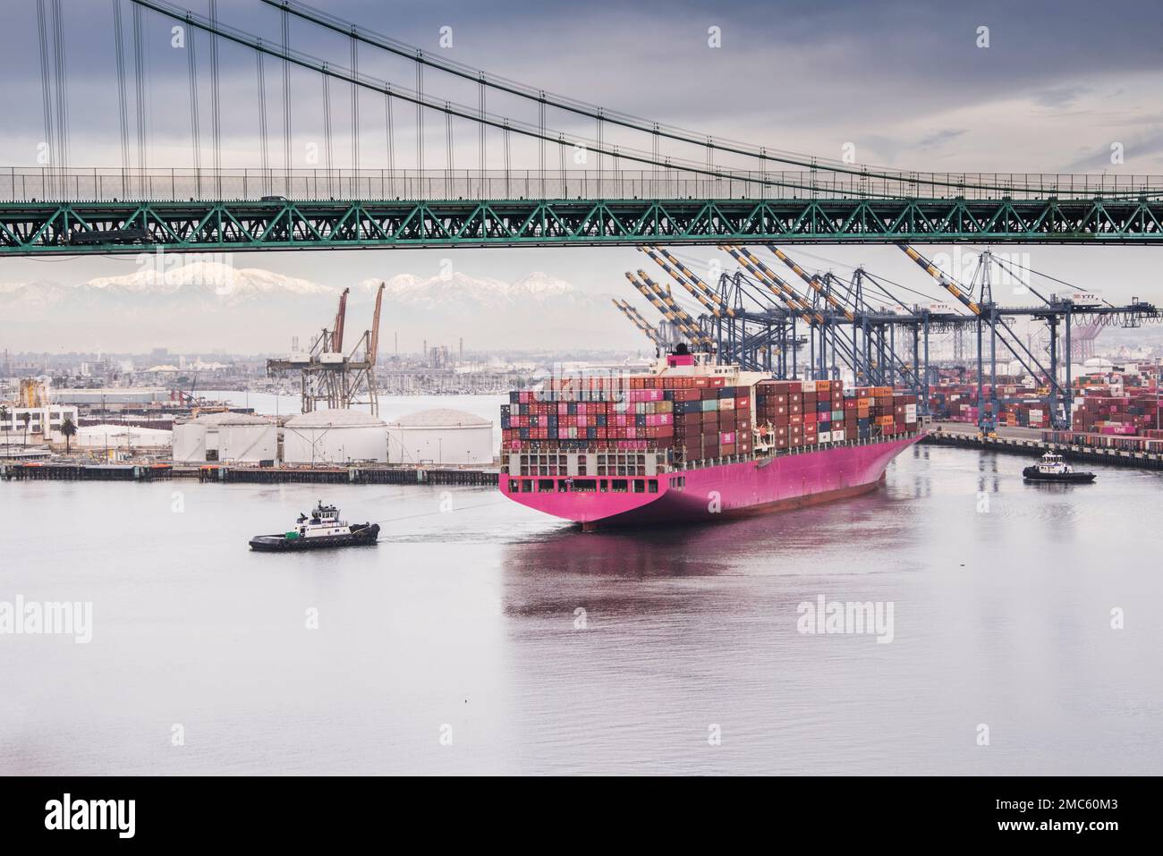 The busiest container port in North America, the Port of Los Angeles ...