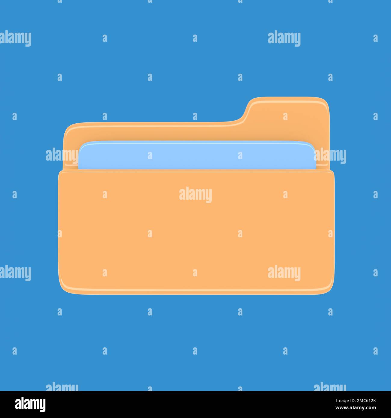 desktop interface folder isolated om blue background simple ui 3d ...