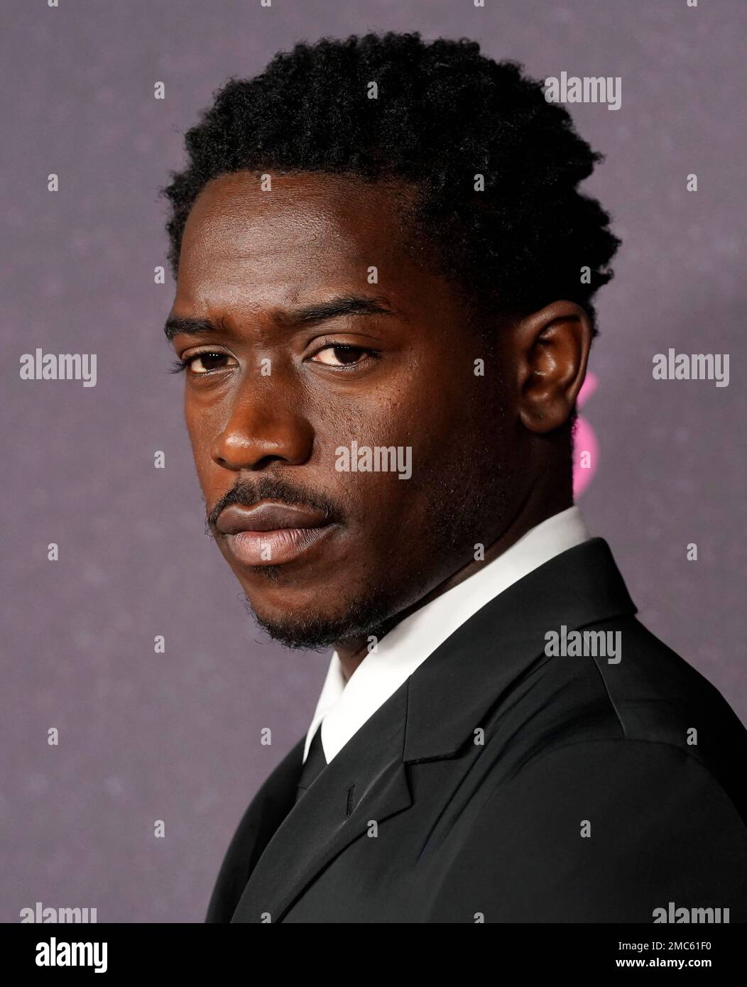 Damson Idris, star of "Snowfall," poses at the season five premiere of ...