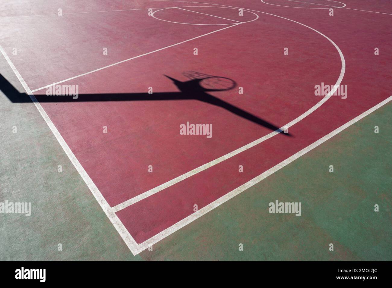 Basketball court shadow basket hi-res stock photography and images - Alamy