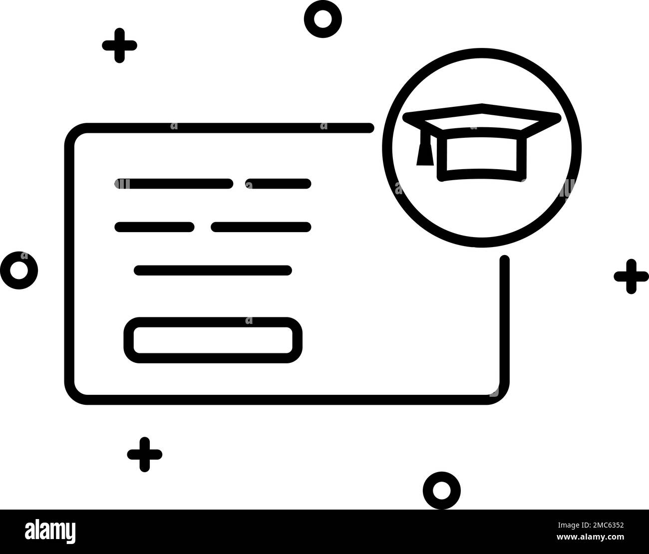 Sudent card vector icon on transparent background. Outline Sudent card ...