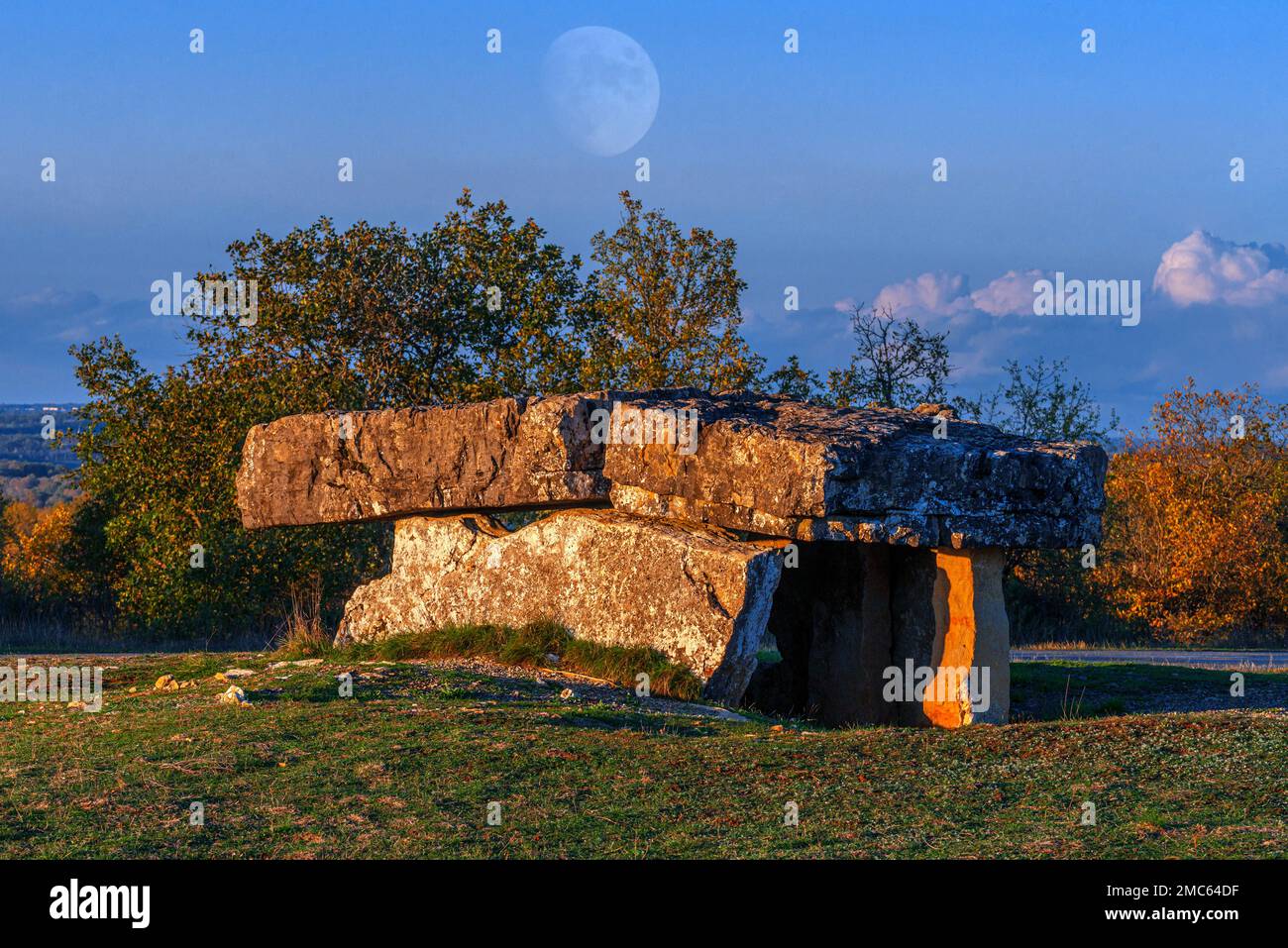 The dolmen of Vaour in the southern French region of Occitanie Stock ...
