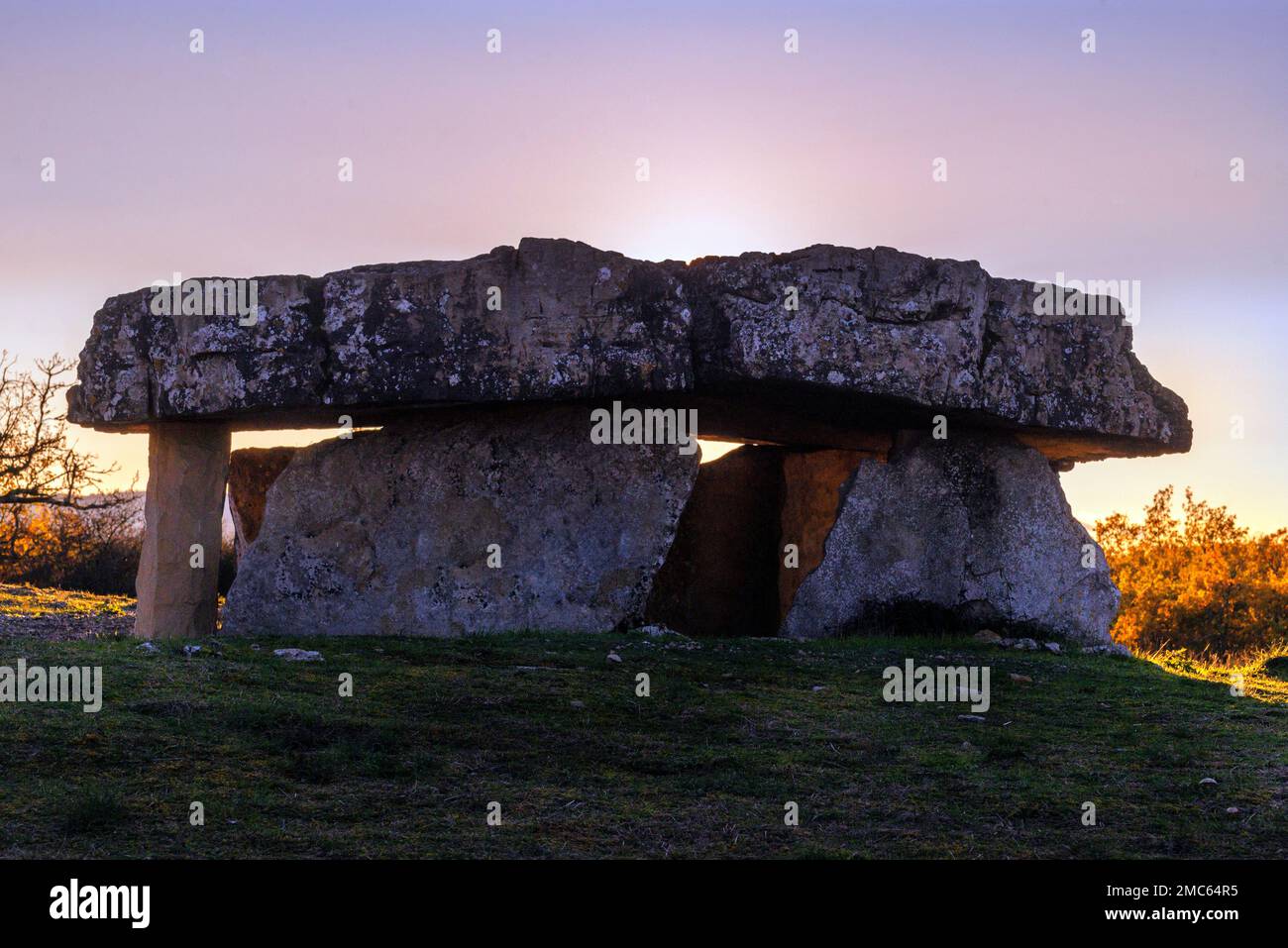 The dolmen of Vaour in the southern French region of Occitanie Stock ...