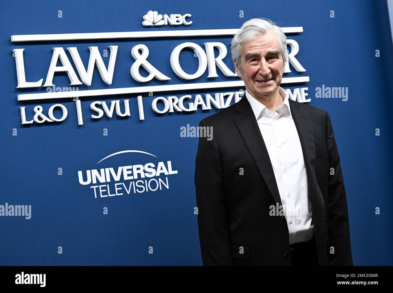 Actor Sam Waterston attends the NBCUniversal "Law & Order" press junket ...