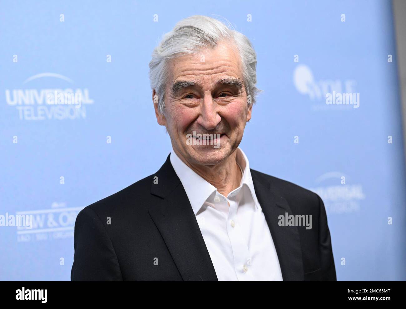 Actor Sam Waterston attends the NBCUniversal "Law & Order" press junket ...