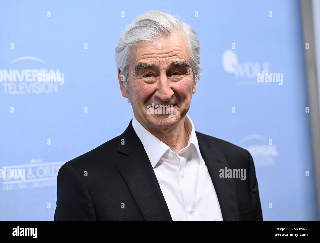 Actor Sam Waterston attends the NBCUniversal "Law & Order" press junket ...