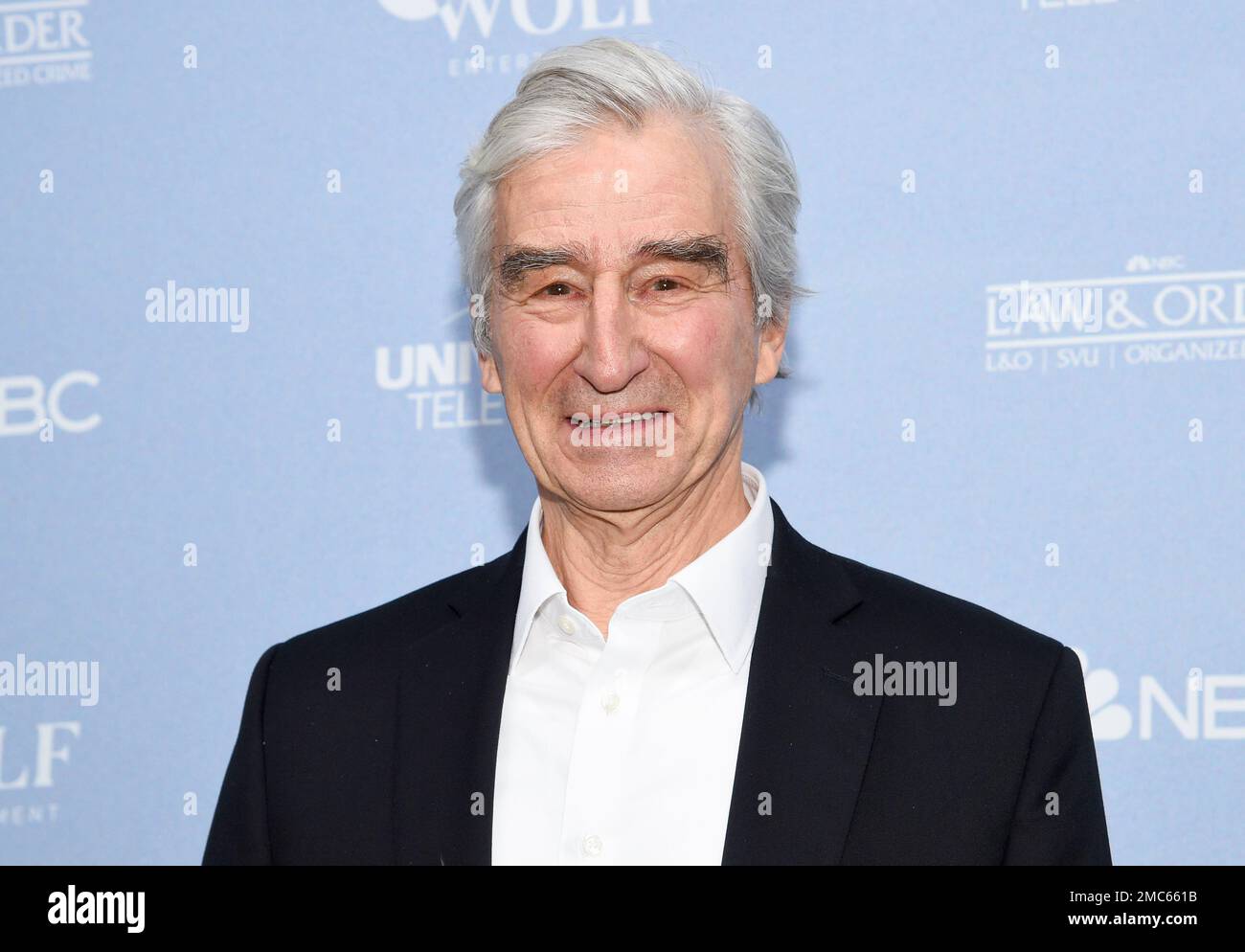 Actor Sam Waterston attends the NBCUniversal "Law & Order" press junket ...