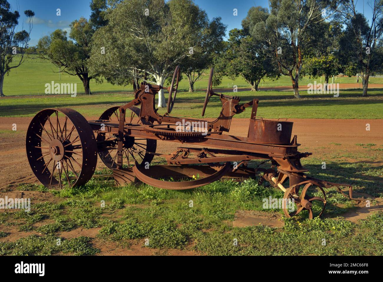Rusting, abandoned farm machinery Stock Photo - Alamy
