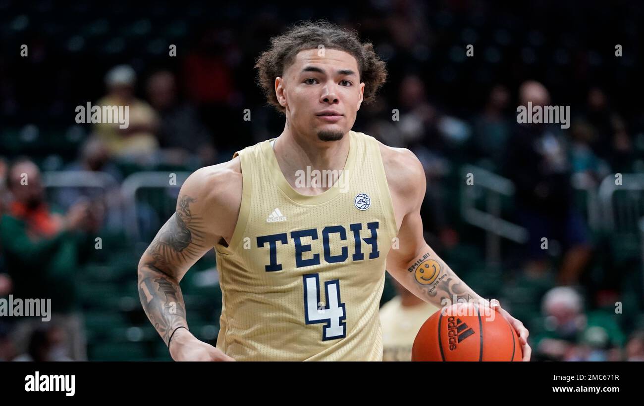 Georgia Tech guard Jordan Usher is shown during the first half of an ...