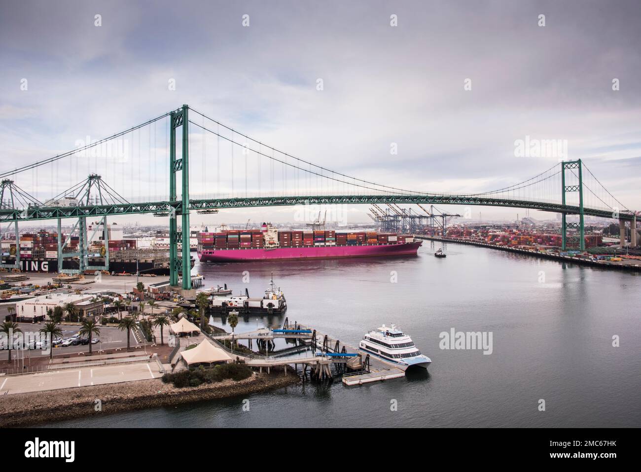 The busiest container port in North America, the Port of Los Angeles ...