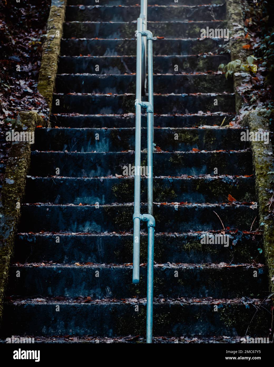 A dirty old hidden staircase Stock Photo - Alamy