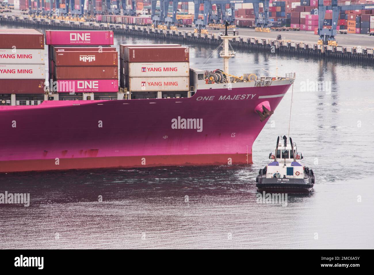 The busiest container port in North America, the Port of Los Angeles ...