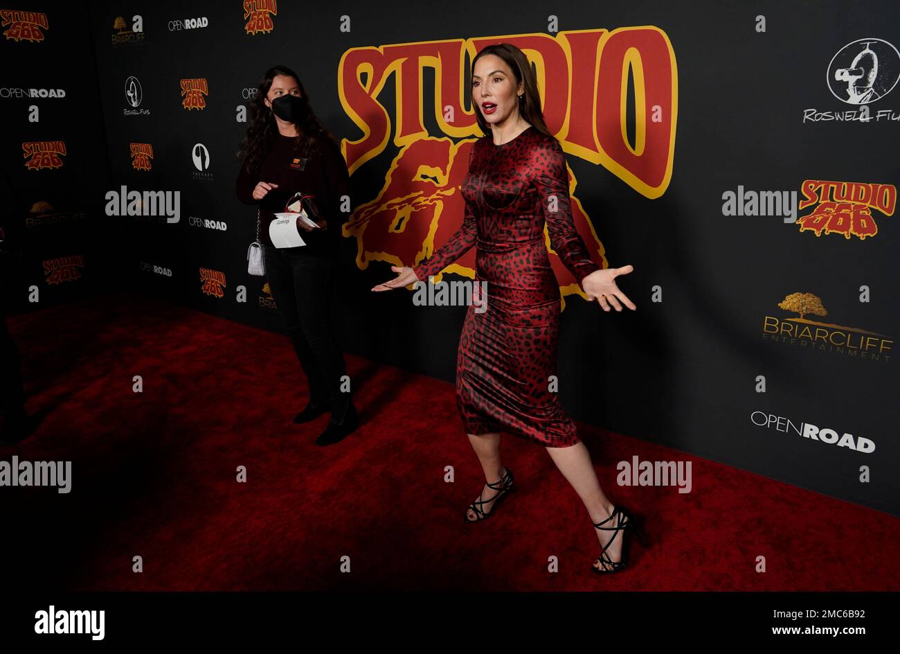 Whitney Cummings poses at the premiere of the film "Studio 666 ...