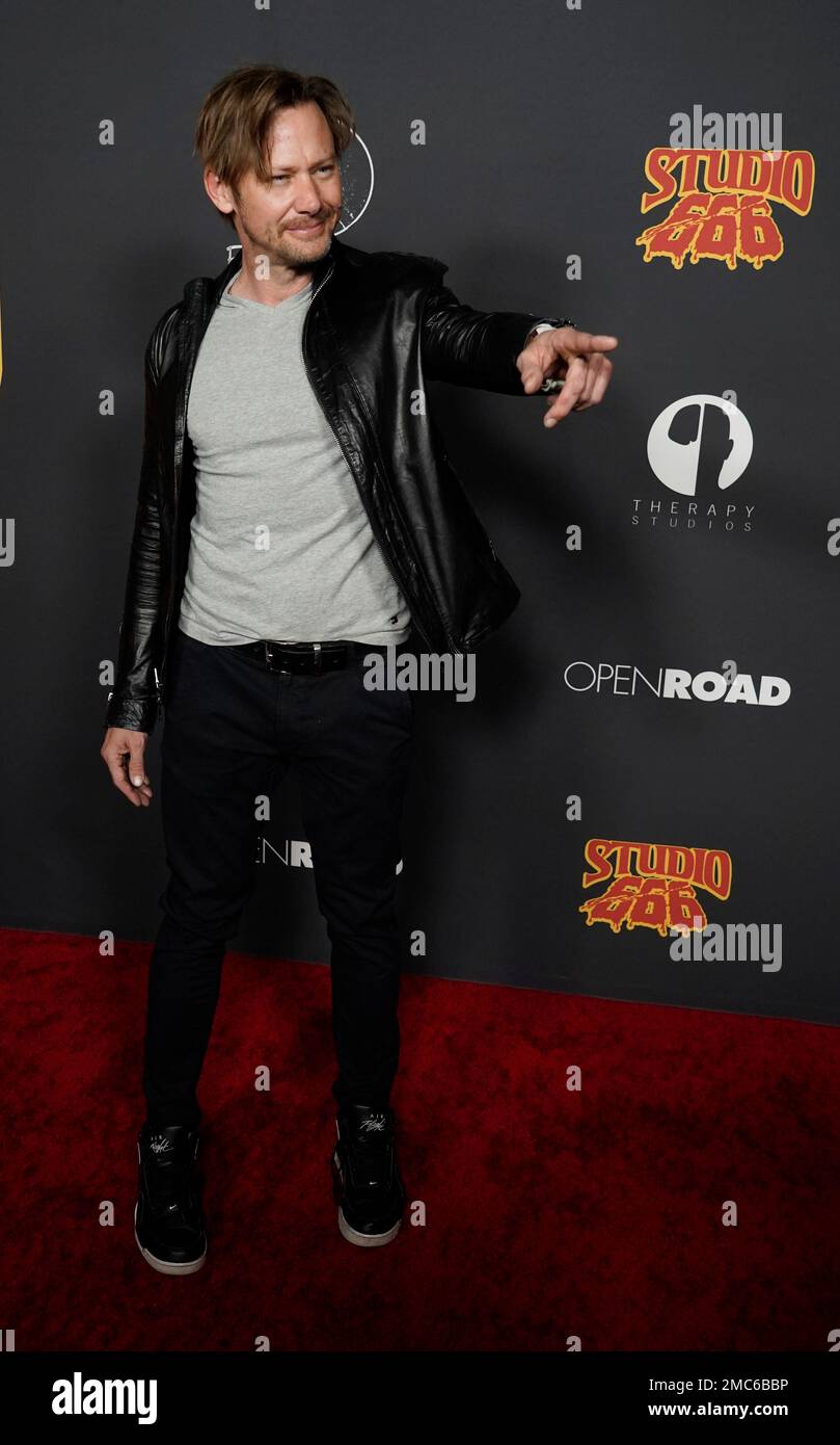 Actor Jimmi Simpson poses at the premiere of the film "Studio 666 ...