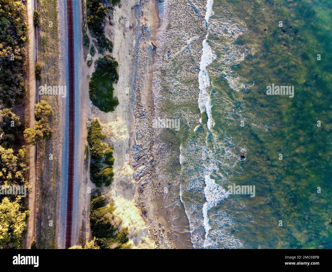 California coast aerial railway hi-res stock photography and images - Alamy