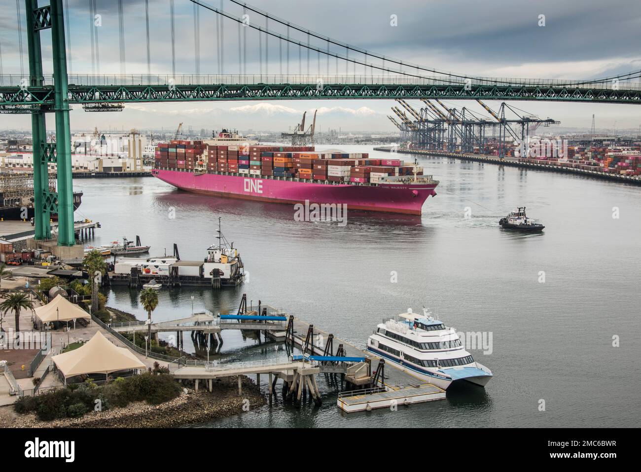 The busiest container port in North America, the Port of Los Angeles ...