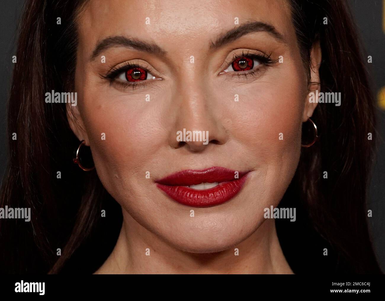 Whitney Cummings, a cast member in "Studio 666," poses at the premiere ...