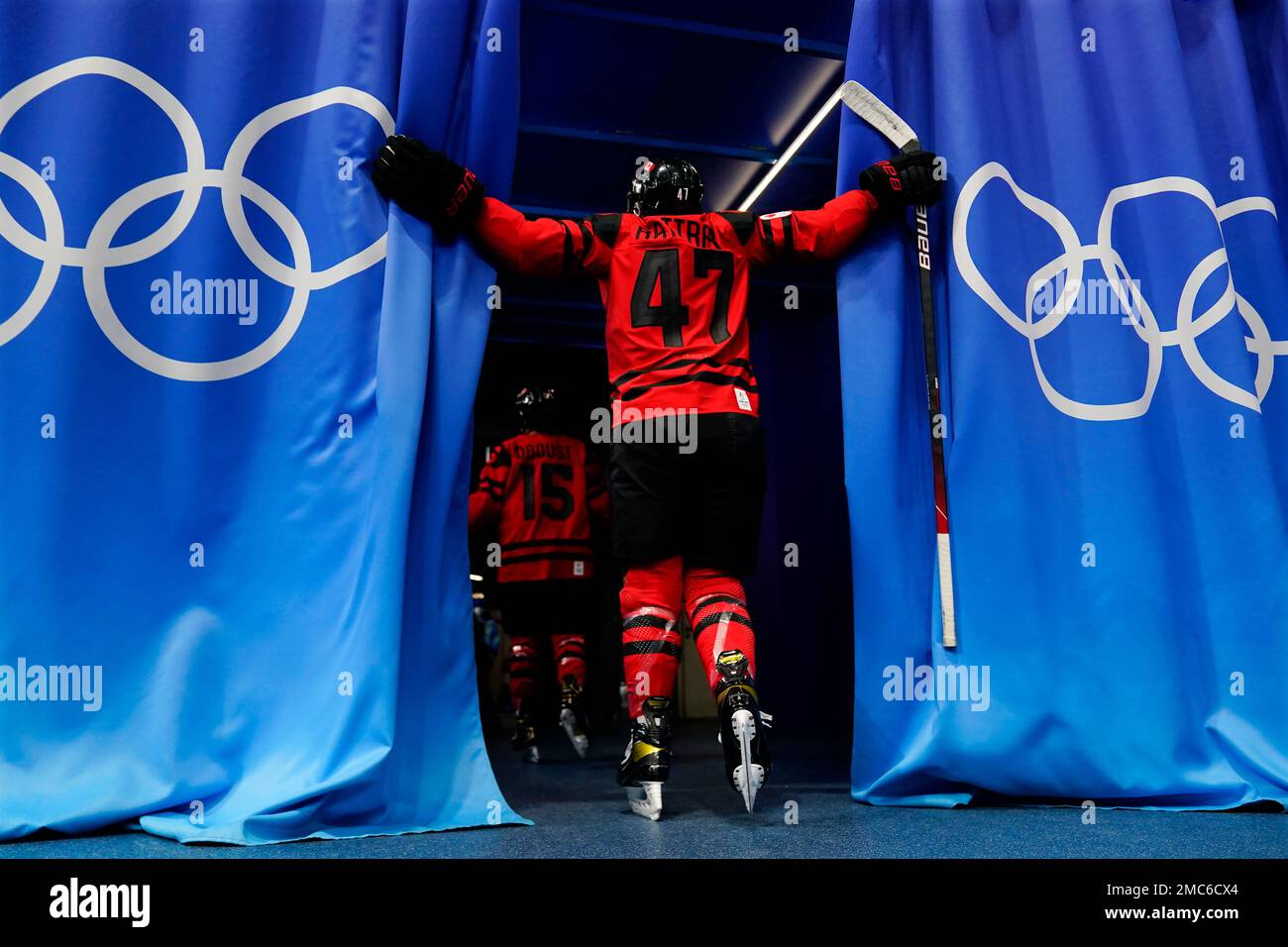 Canada's Jamie Lee Rattray (47) waits for the start of the women's gold ...