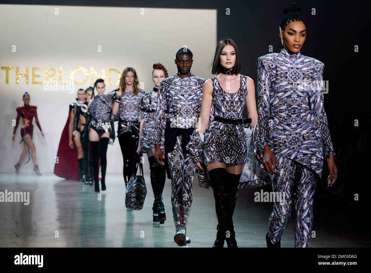 The Blonds Fall/Winter 2022 collection is modeled at Spring Studios ...