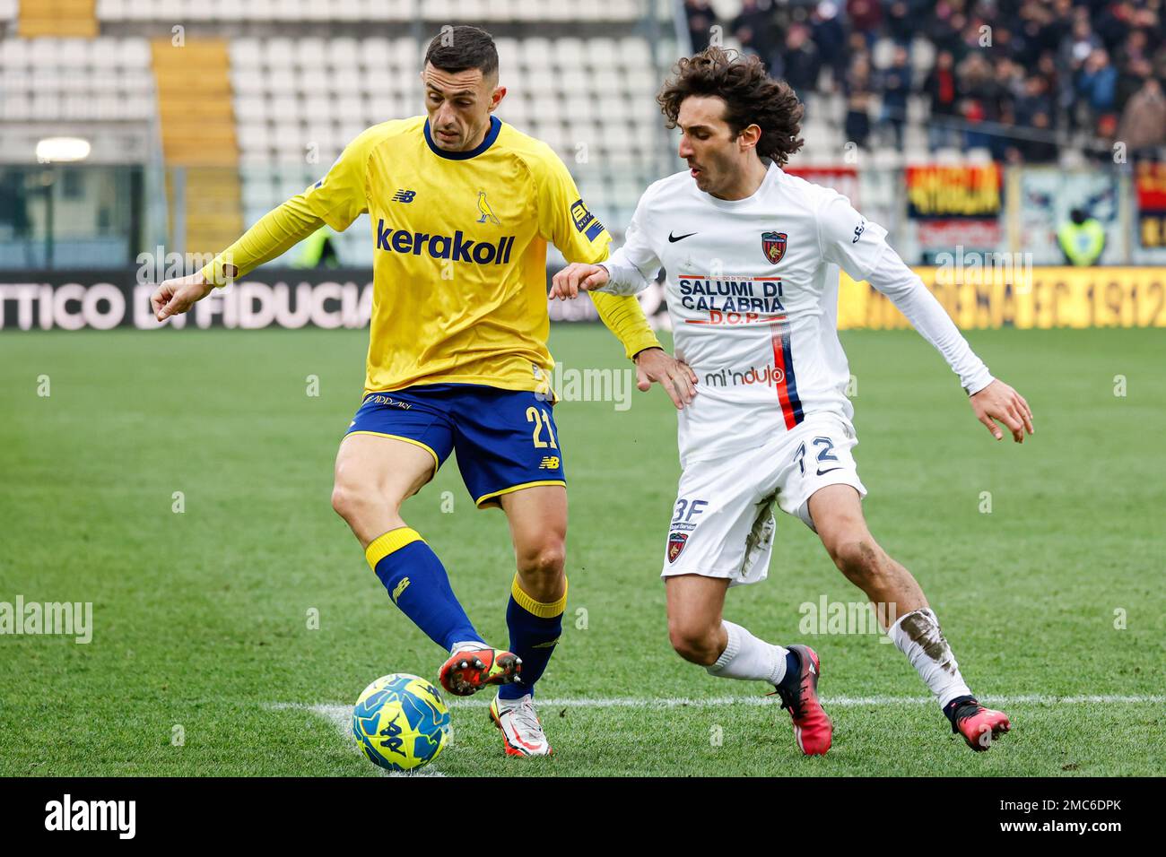 Modena, Italy. 21st Jan, 2023. Alessandro Cortinovis (Cosenza) and ...