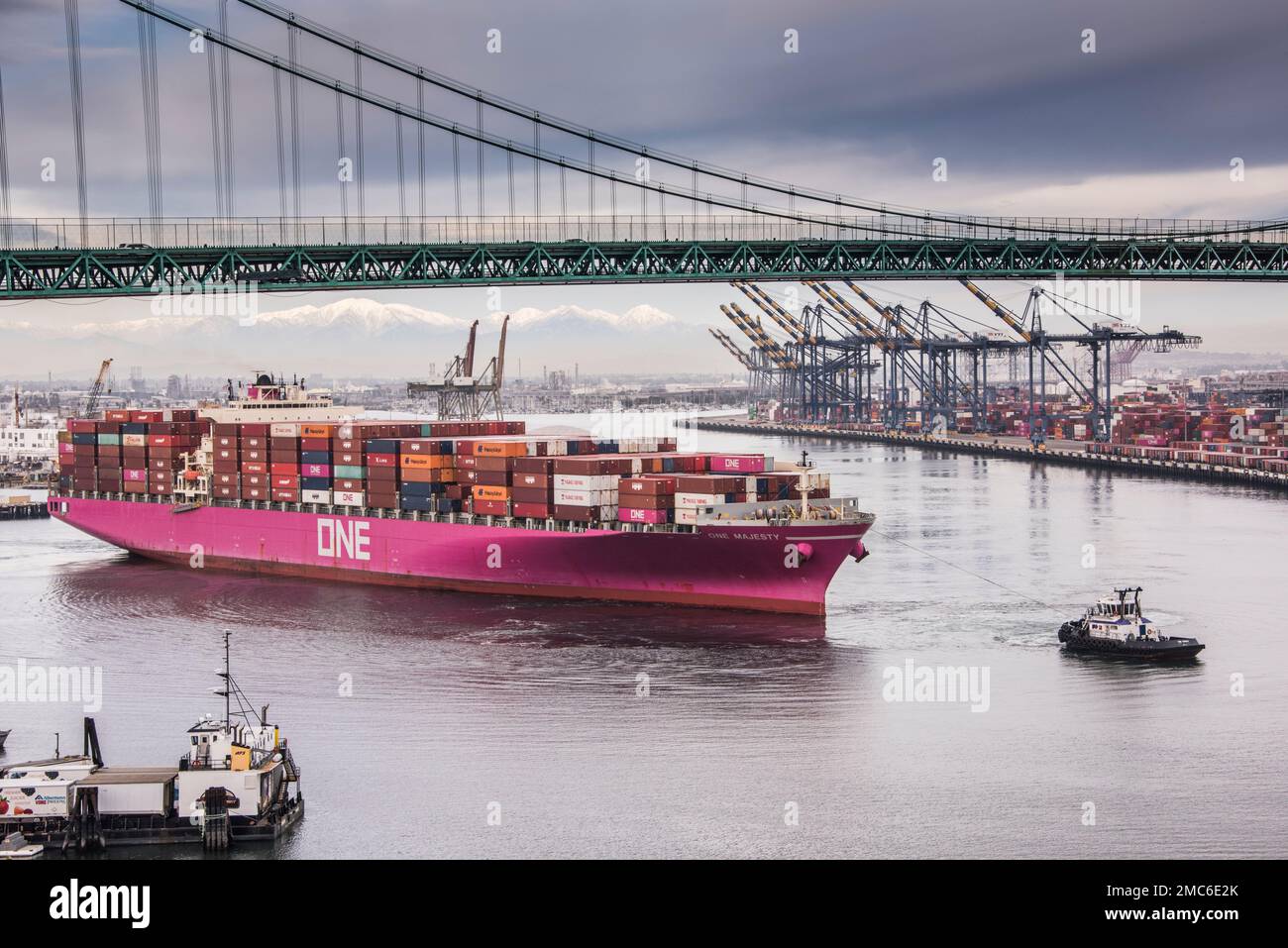 The busiest container port in North America, the Port of Los Angeles ...