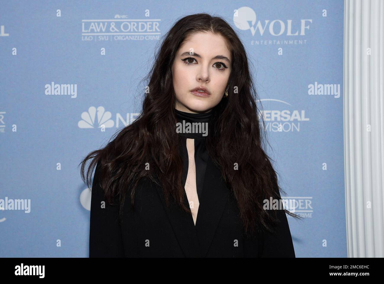 Actor Ainsley Seiger attends the NBCUniversal "Law & Order" press ...