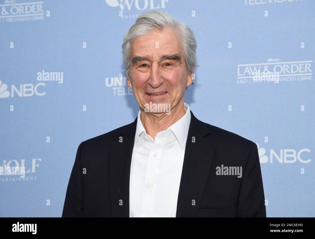 Actor Sam Waterston attends the NBCUniversal "Law & Order" press junket ...
