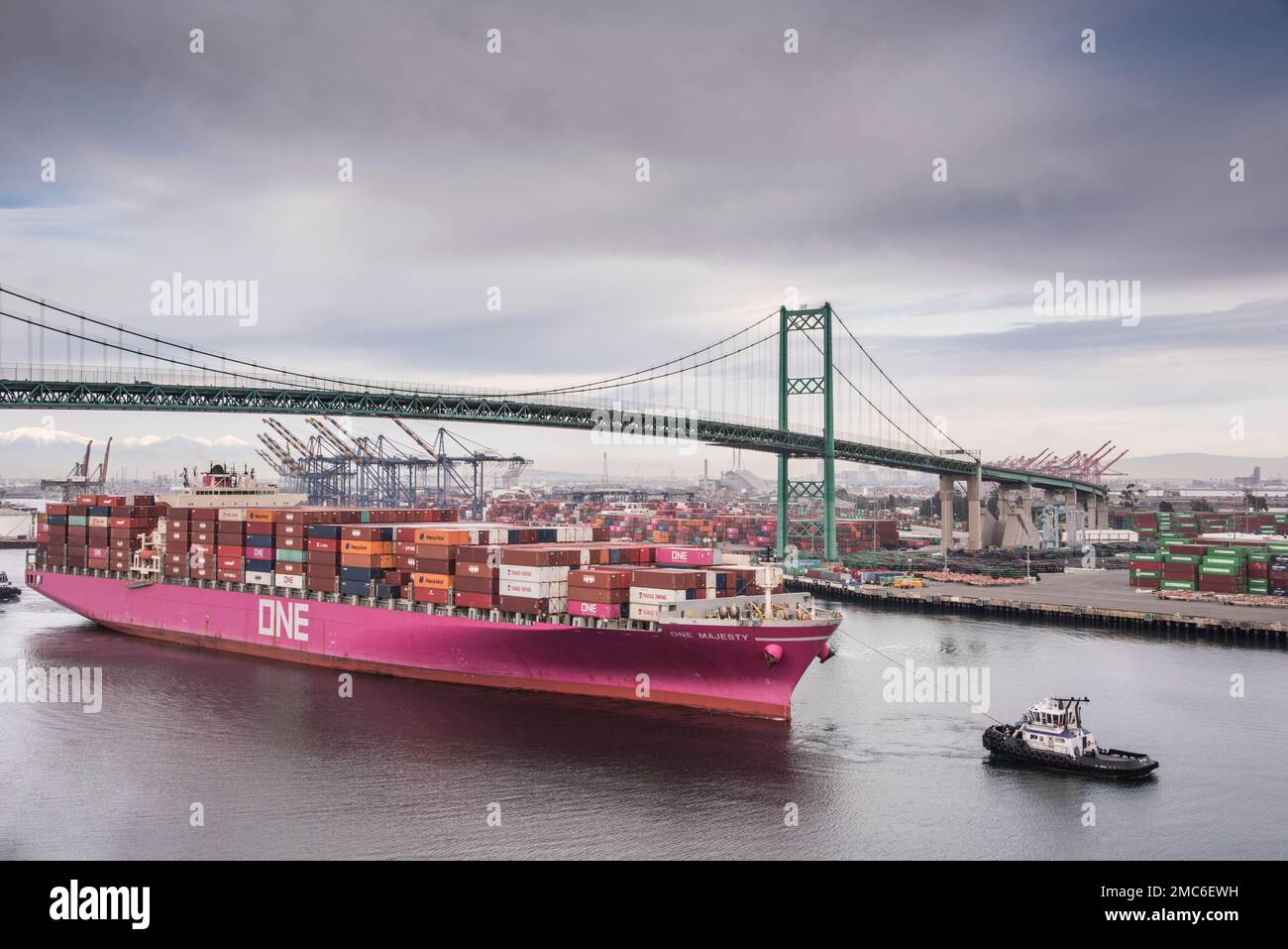 The busiest container port in North America, the Port of Los Angeles ...