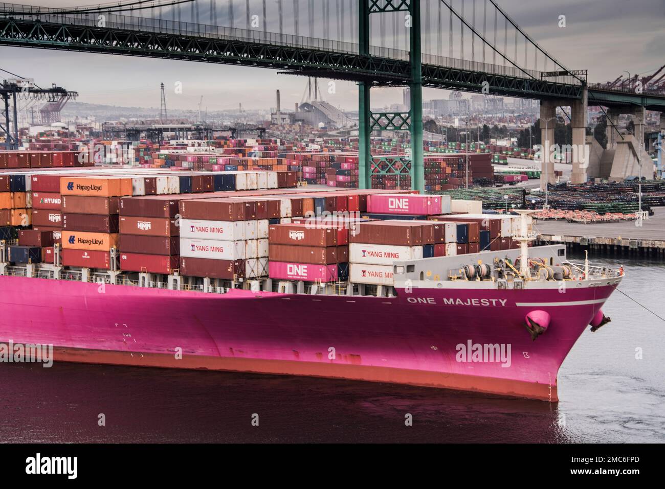 The busiest container port in North America, the Port of Los Angeles ...