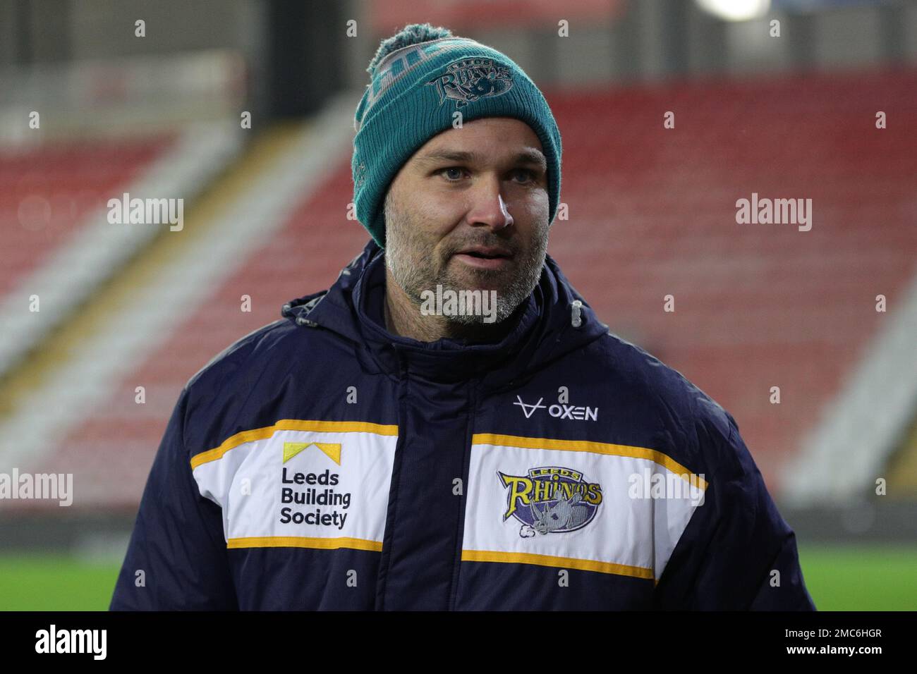 Rohan Smith Head Coach of Leeds Rhinos after the Rugby League Pre ...