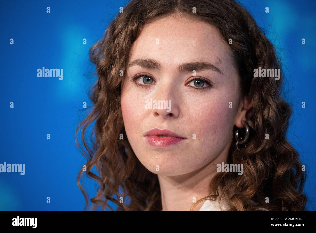 Freya Mavor poses for photographers at the photo call for the film ...