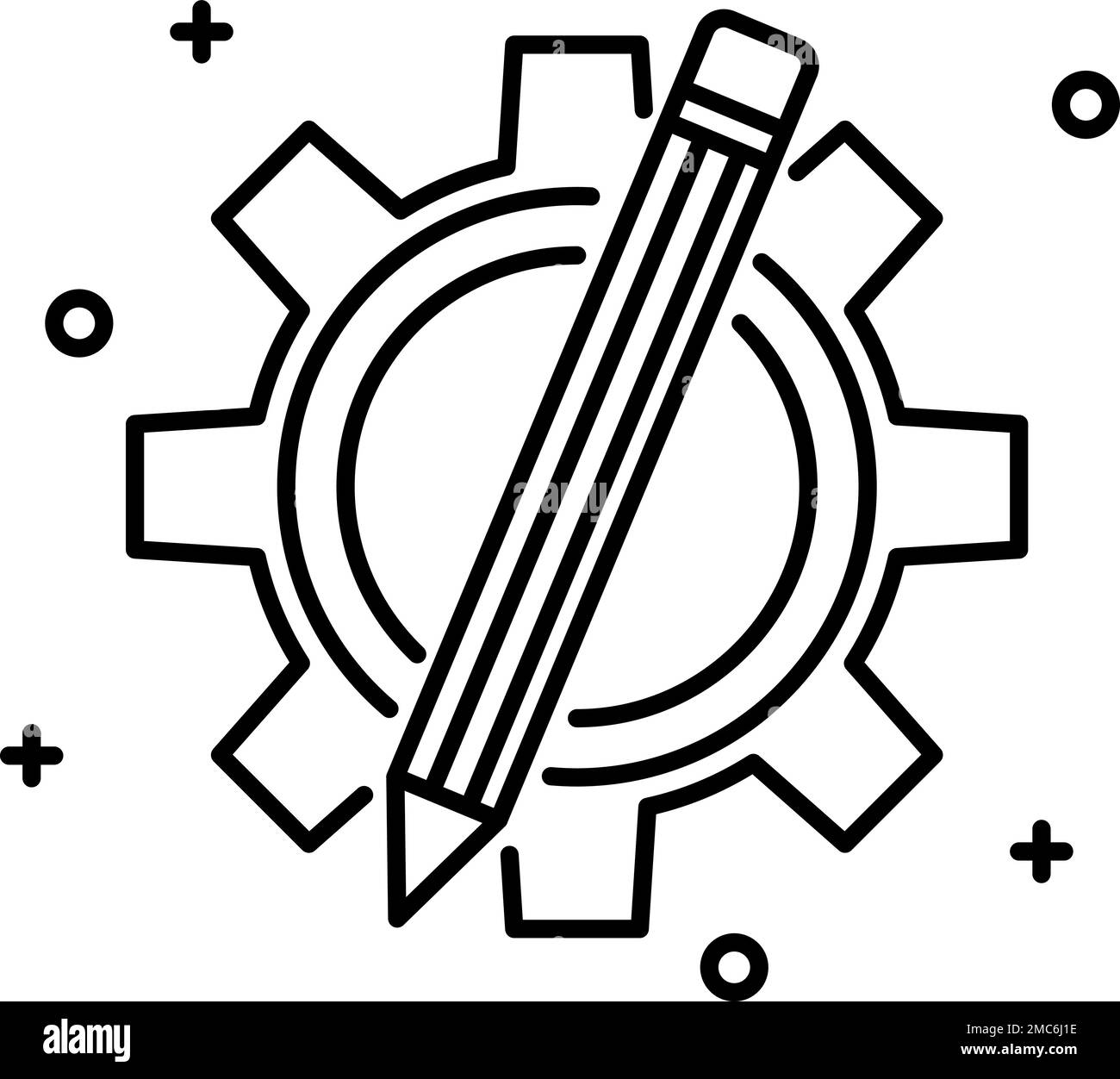 Settings vector icon on transparent background. Outline Settings vector ...