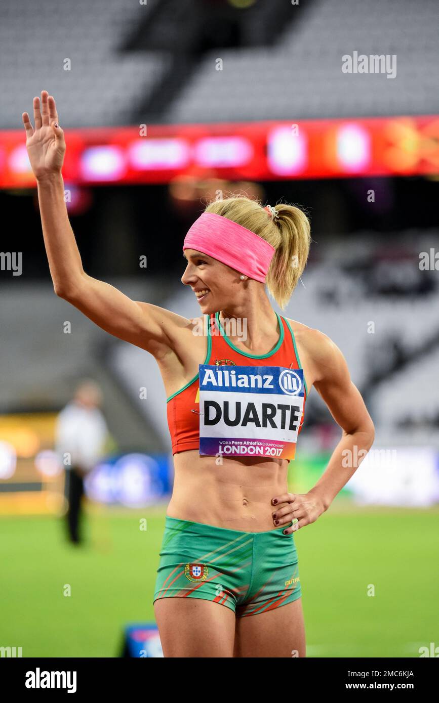 Carolina Duarte competing in the 2017 World Para Athletics ...