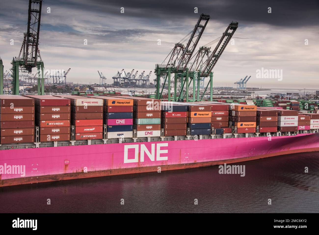 The busiest container port in North America, the Port of Los Angeles ...