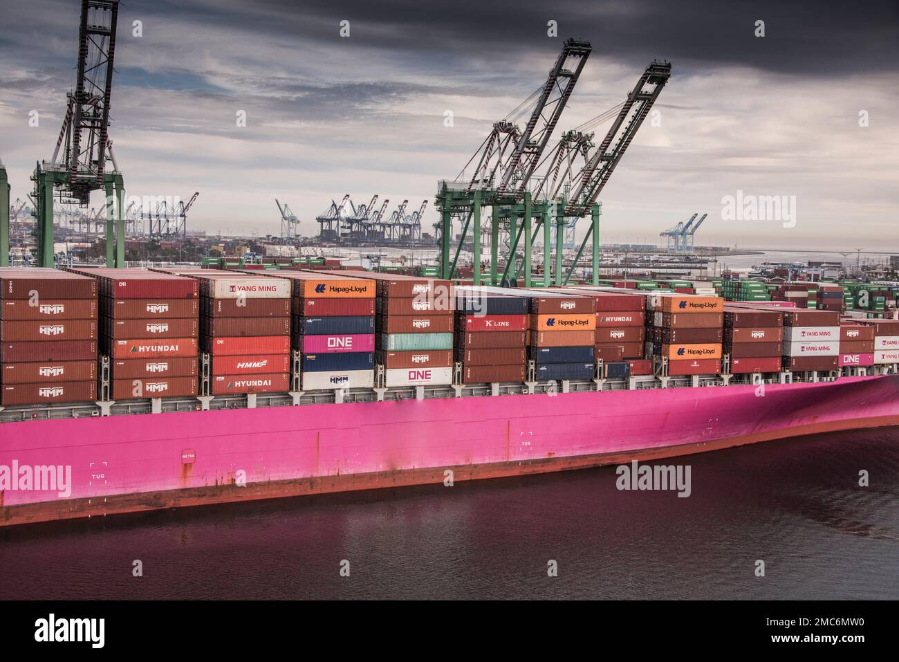 The busiest container port in North America, the Port of Los Angeles ...