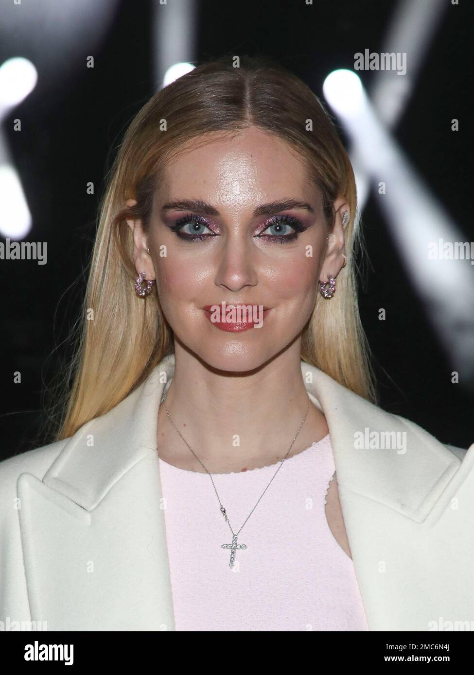 Media personality Chiara Ferragni attends the NYFW Fall/Winter 2022 ...